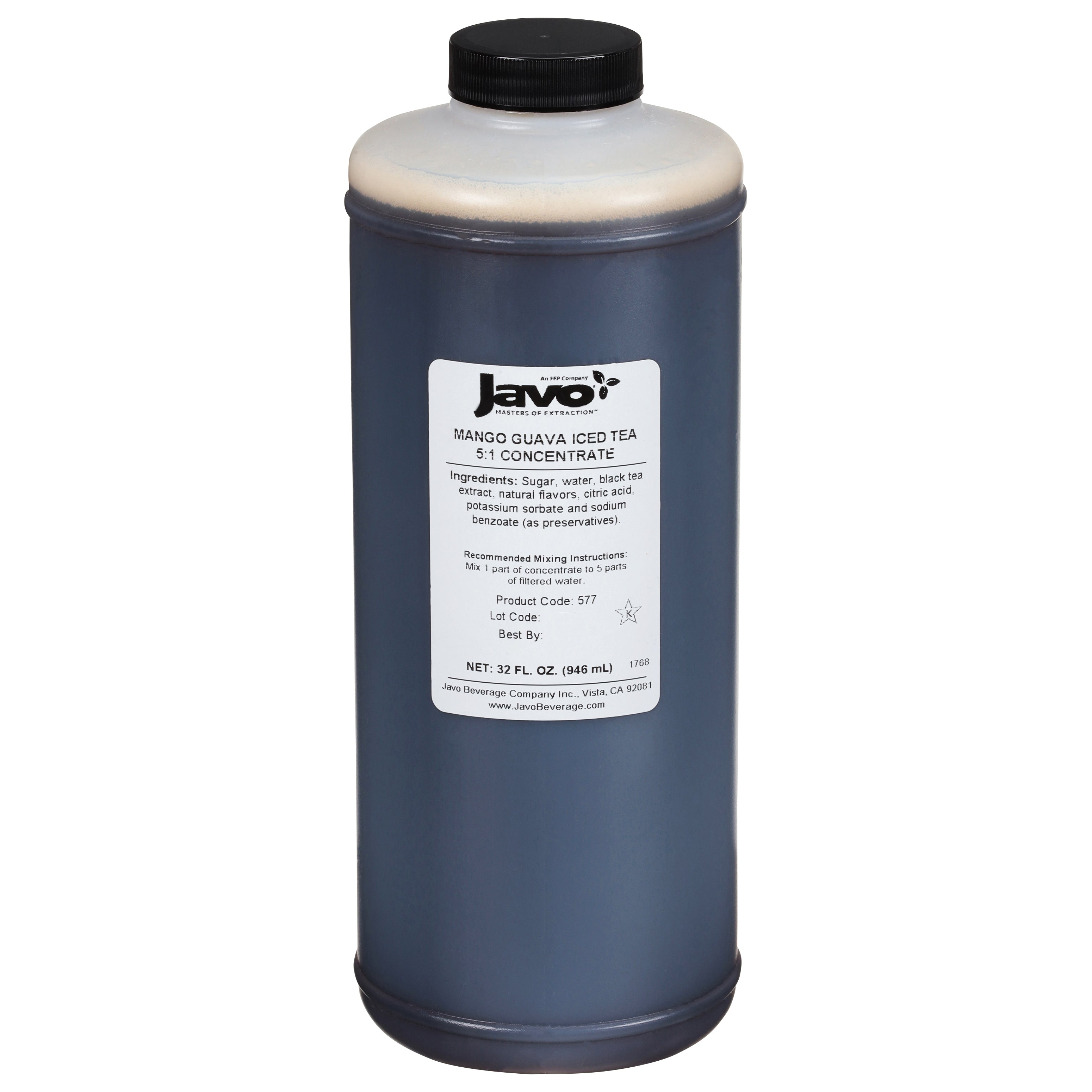 Javo Mango Guava Iced Tea-32 fl. oz.-6/Case MPN# 00577 – Round Eye Supply