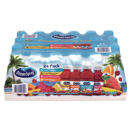 Ocean Spray Tropical Variety Pack Assorted Flavors 10 Oz Bottle 24/Case ...