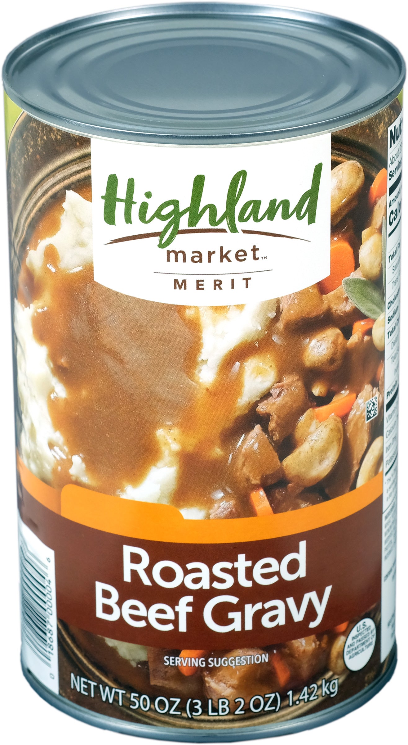 Highland Market Merit Roasted Beef Gravy-50 oz.-12/Case MPN# 550VX-HLM ...