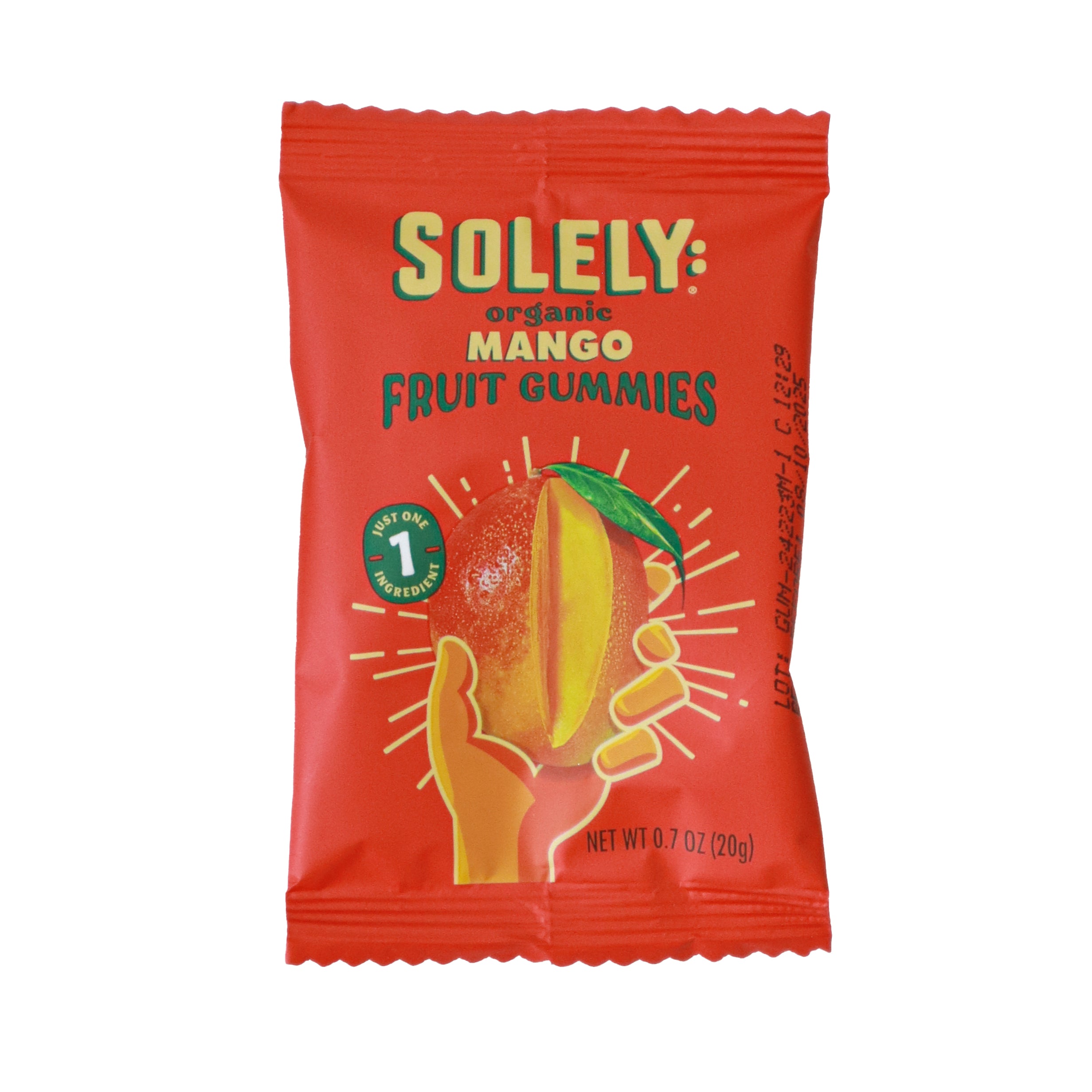 Solely Organic Fruit Gummies - Mango-0.7 oz.-60/Case MPN# 103-04-06-006 ...