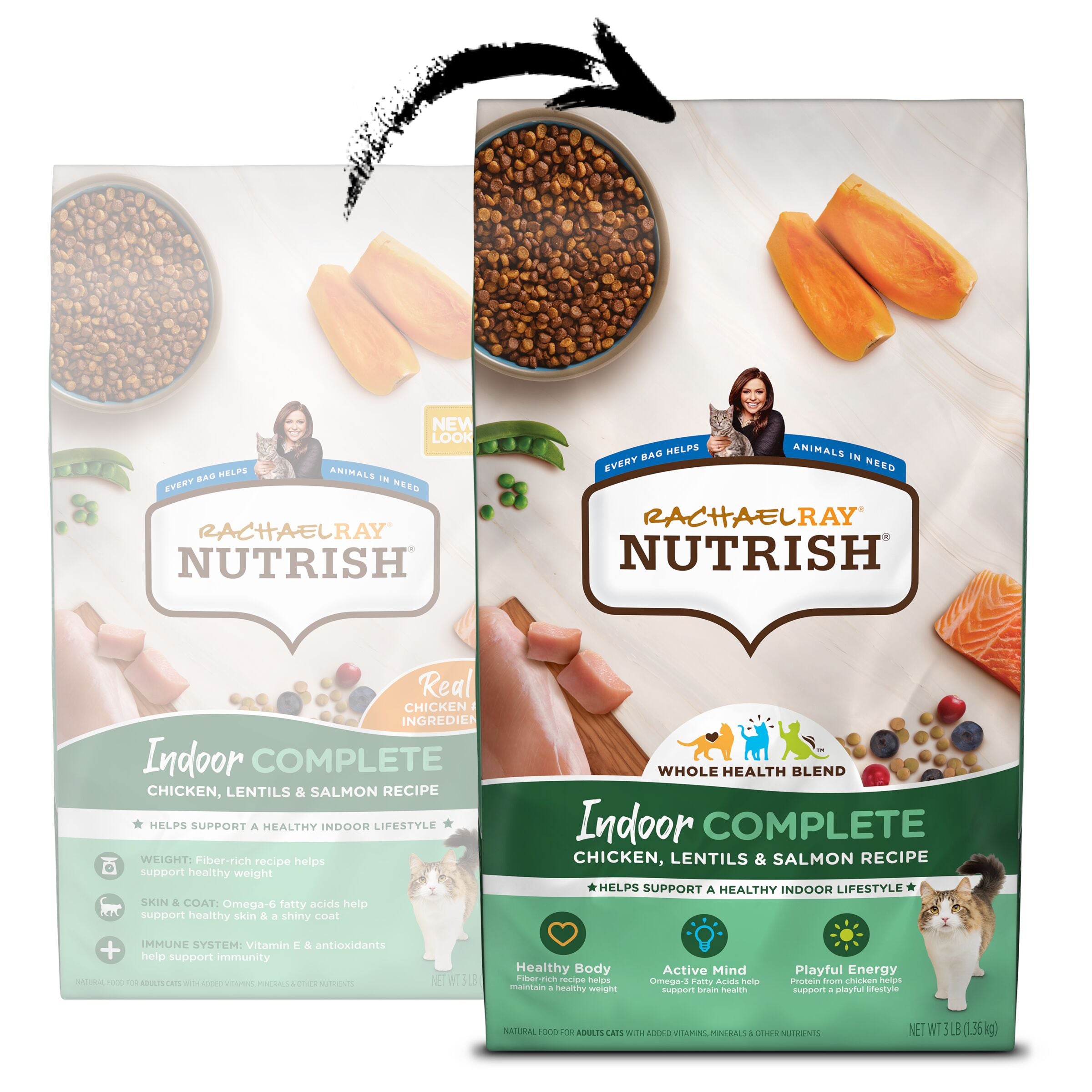 Rachel Ray Nutrish Chicken With Lentils And Salmon Indoor Complete Dry ...