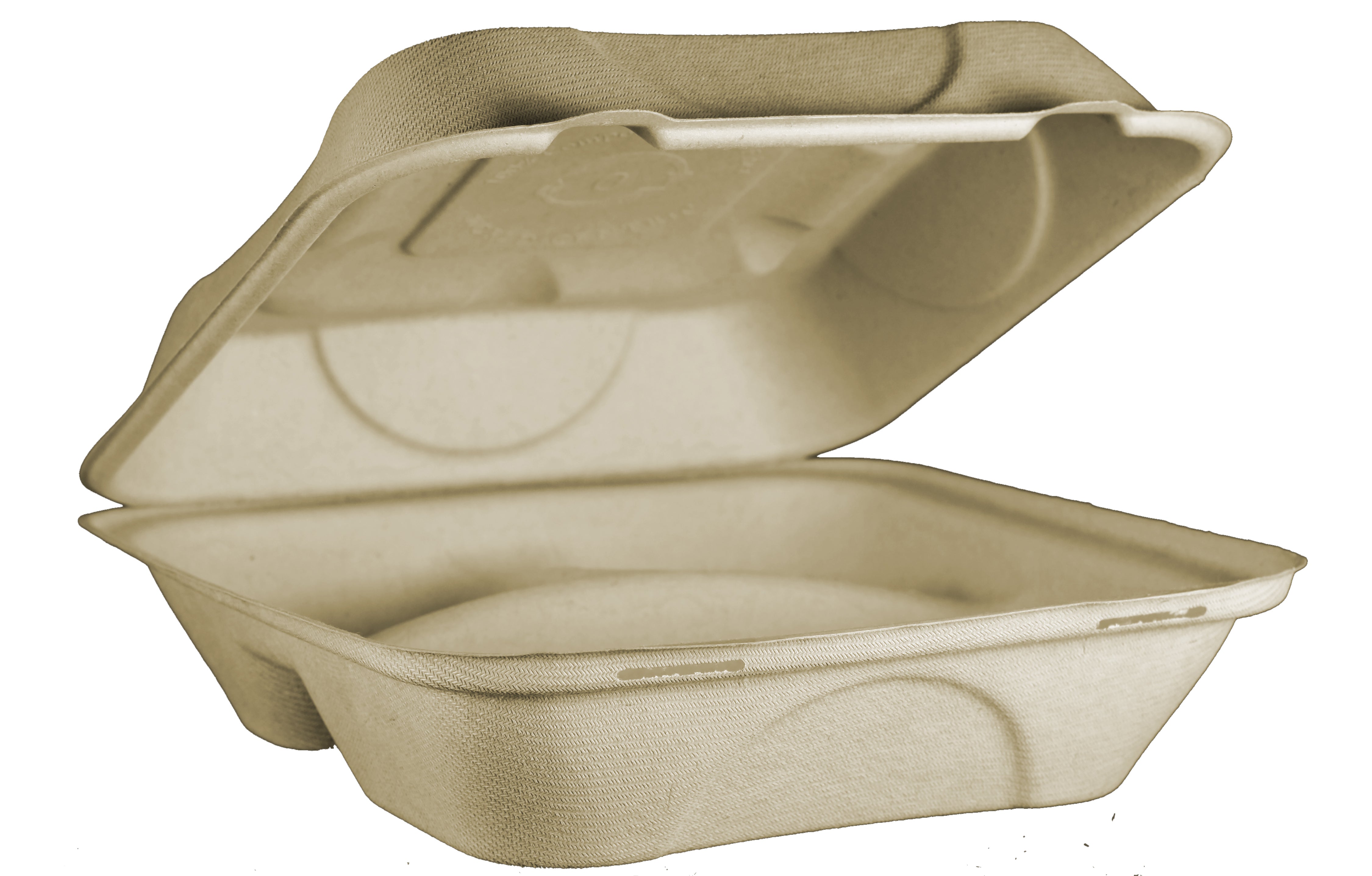 World Centric 9X9x3 3 Comp. Fiber Clamshell-50 Each-6/Case MPN# TO-SC ...