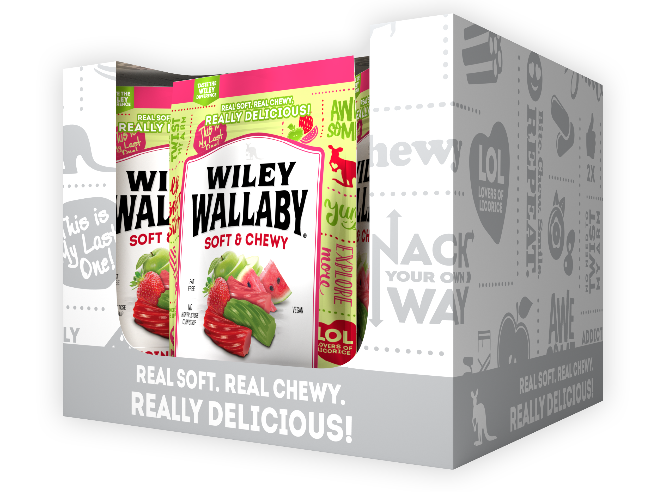Wiley Wallaby Original Fruit Case Licorice-10 oz.-10/Case MPN# 121190 ...