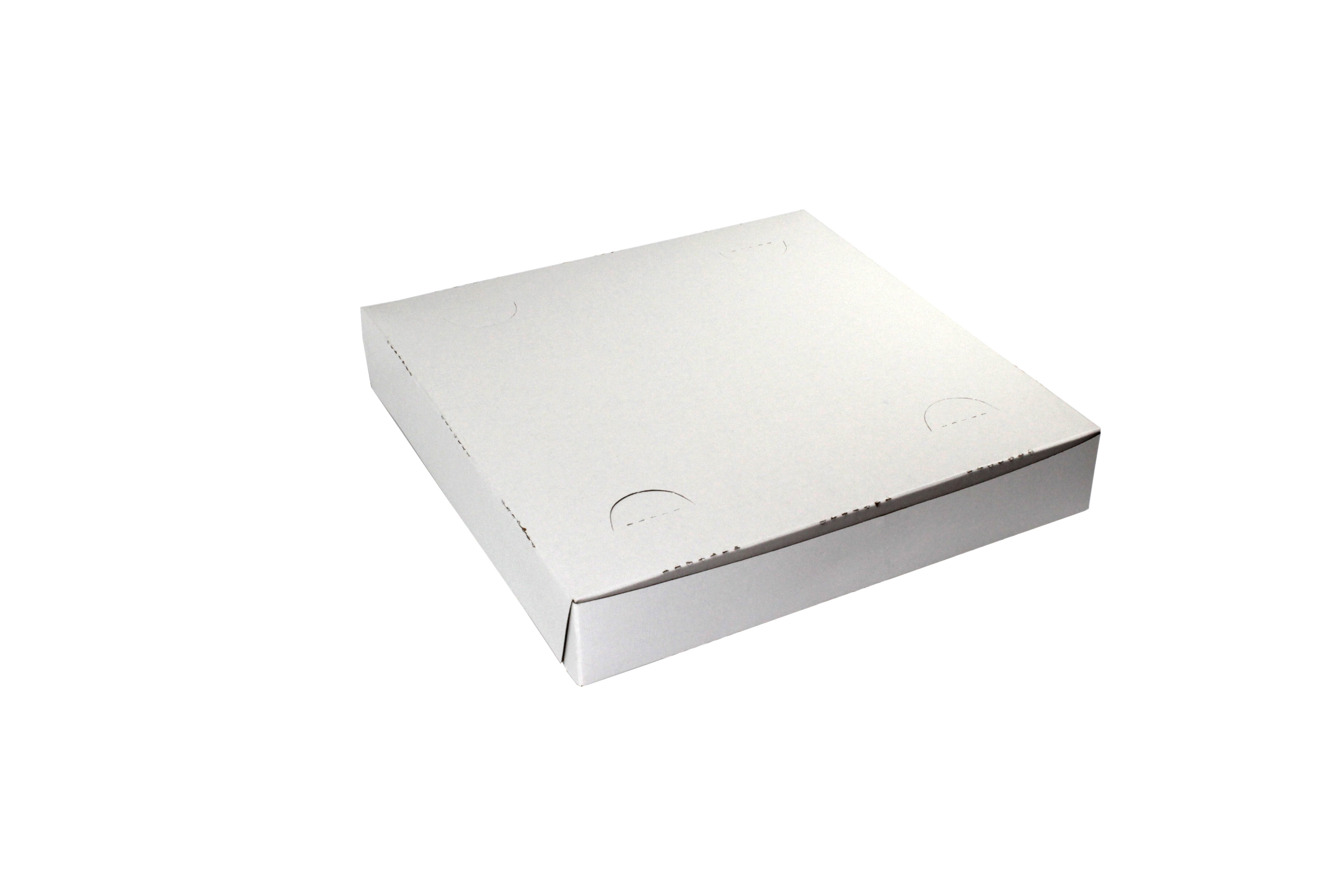 Boxit 12 Inch X 12 Inch X 2 Inch White One Piece Cornerlock Pizza Box-1 ...