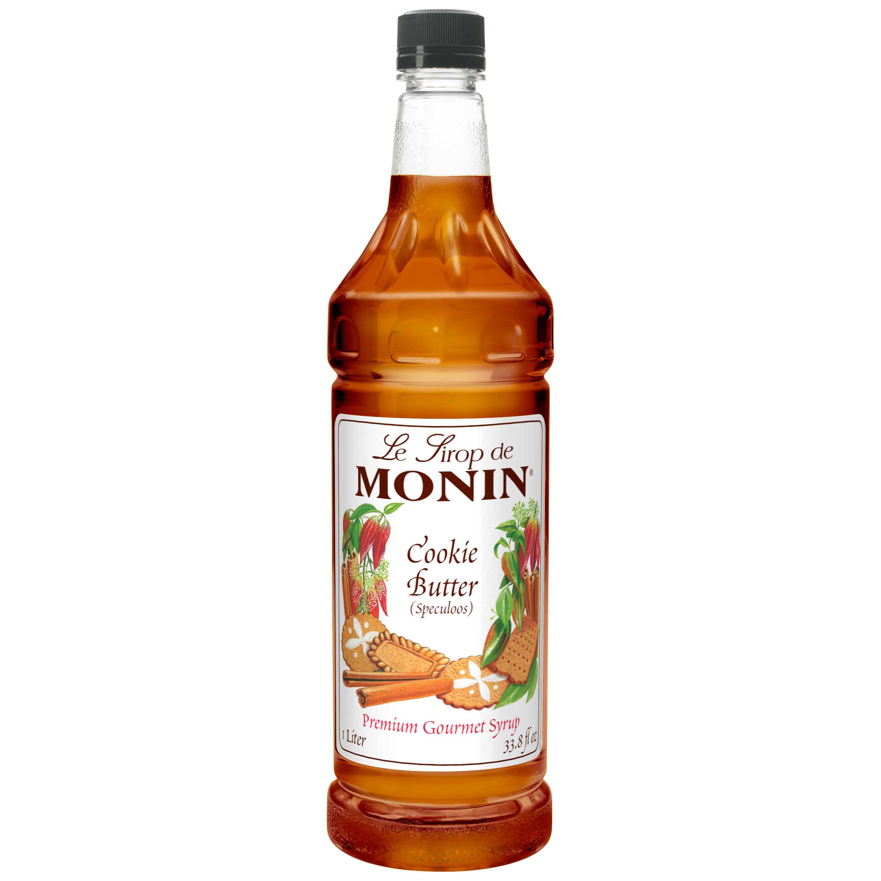 Monin Cookie Butter Syrup-1 L-4/Case MPN# M-FR247F – Round Eye Supply