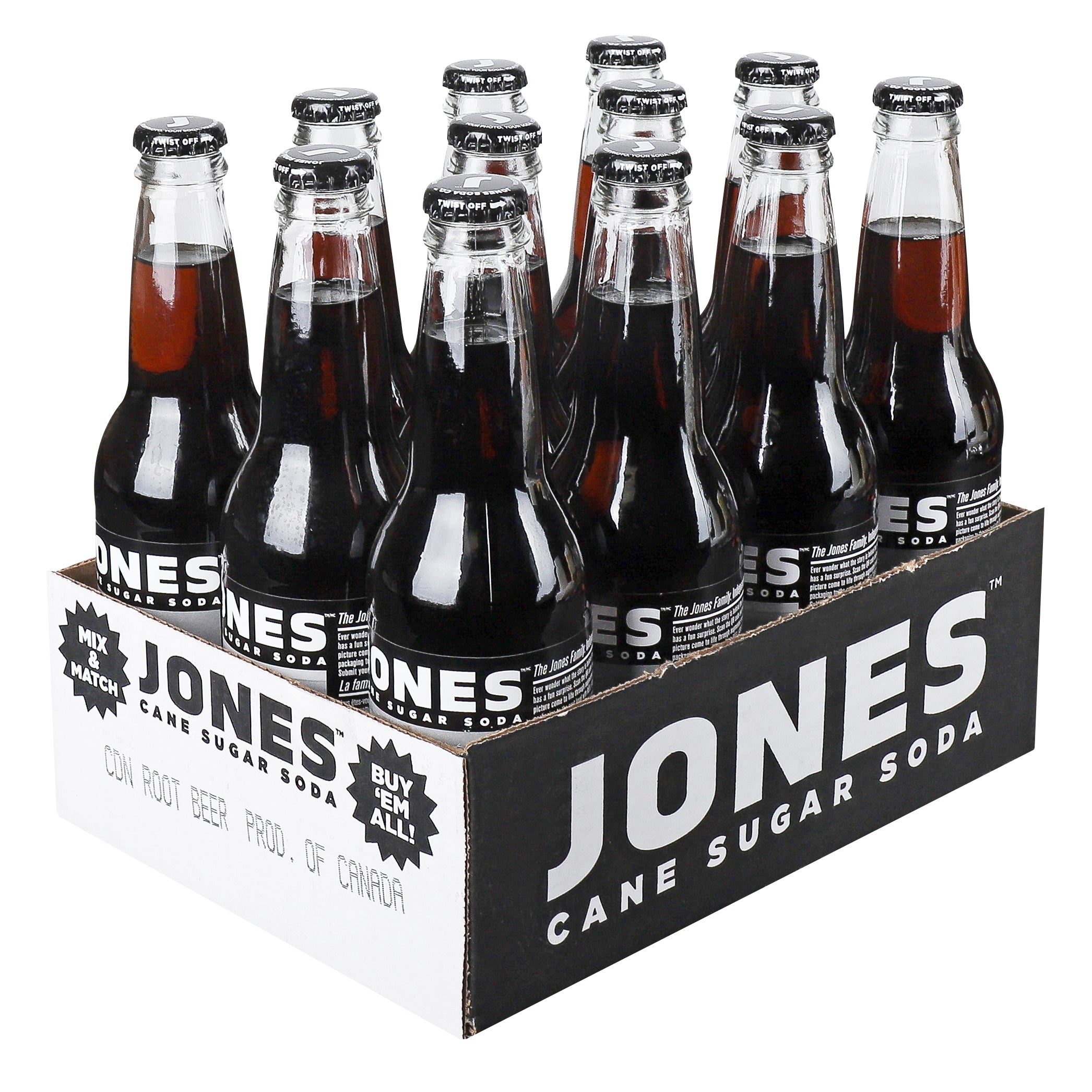 Jones Soda Co Root Beer - Single Serve-12 fl. oz.-12/Case MPN# JC-013 ...