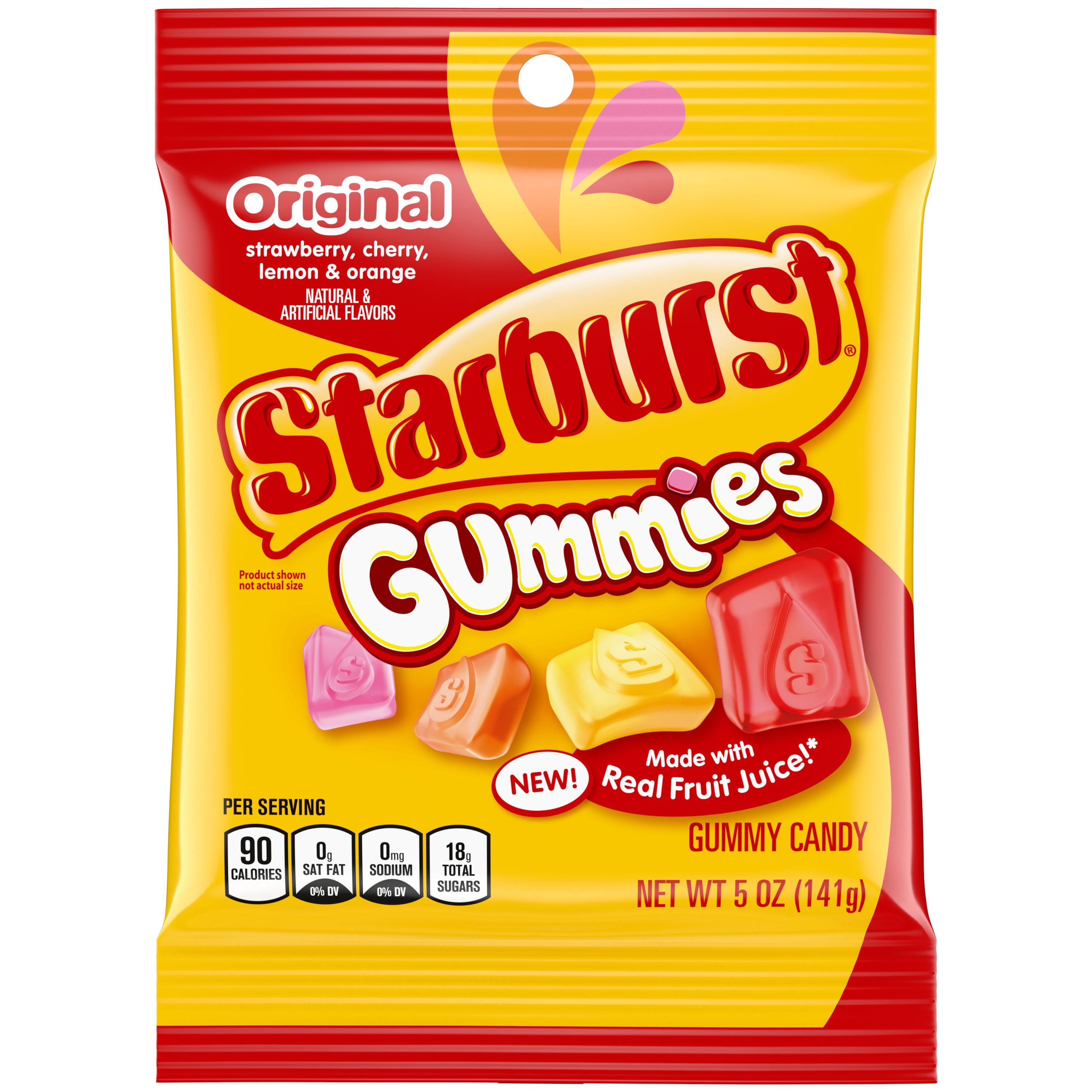 Starburst Gummies Original Peg Pack-5 oz.-12/Case MPN# 464628 – Round ...