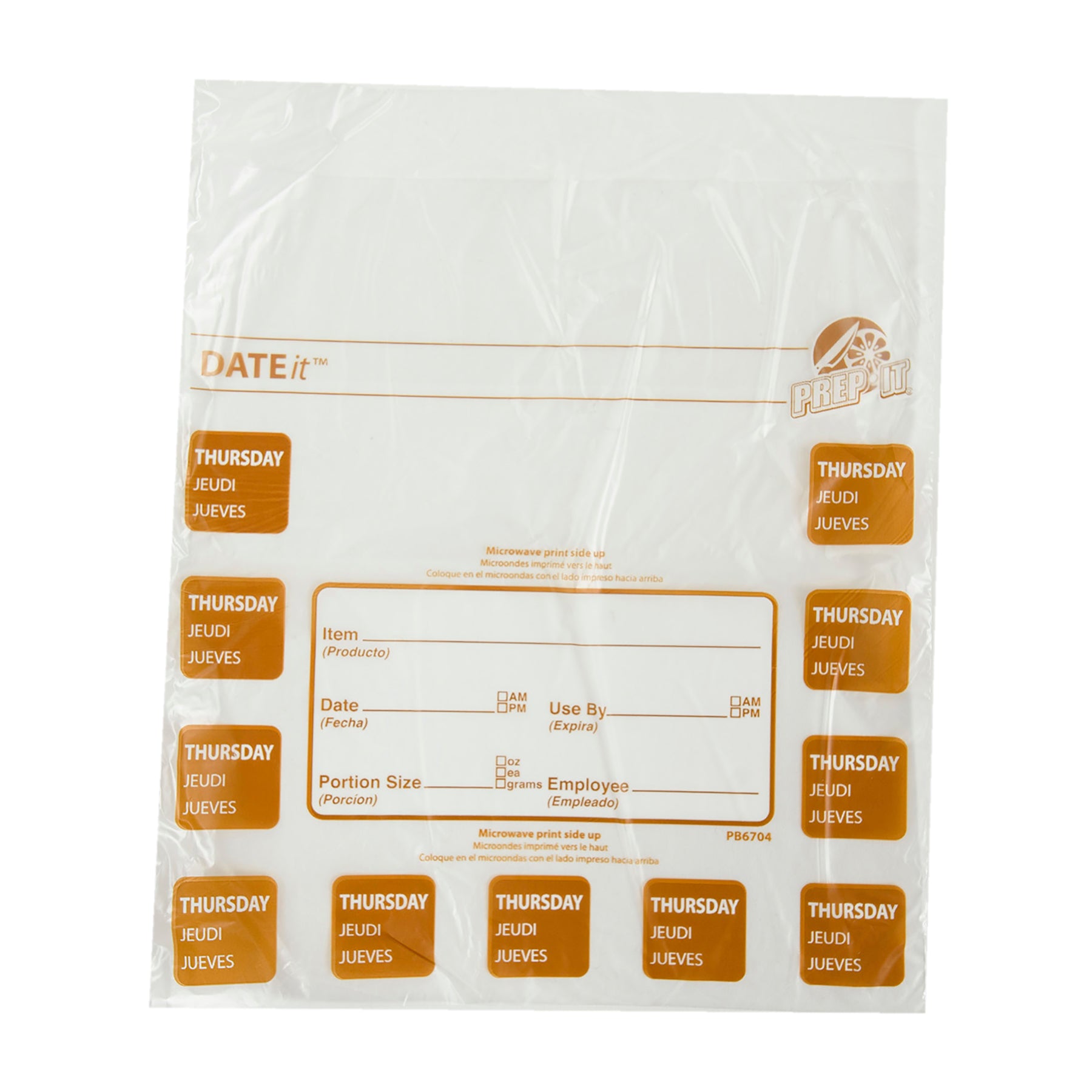 Ncco Portion Bags 6.5"X7" (Thursday)-2000 Each-1/Case MPN# PB6704 ...
