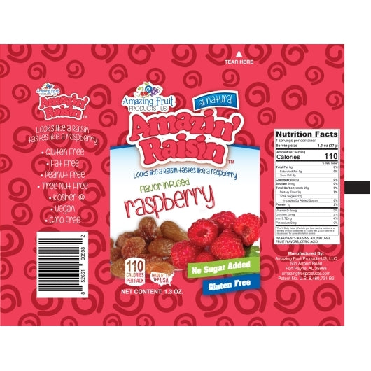 Amazin Raisin Raspberry Infused Raisin-1.3 oz-250/Case MPN# AA19A0A3E0 ...