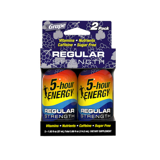 5-Hour Energy Regular Strength Grape 1.93 oz. Bottles-1.93 oz.-216/Case ...