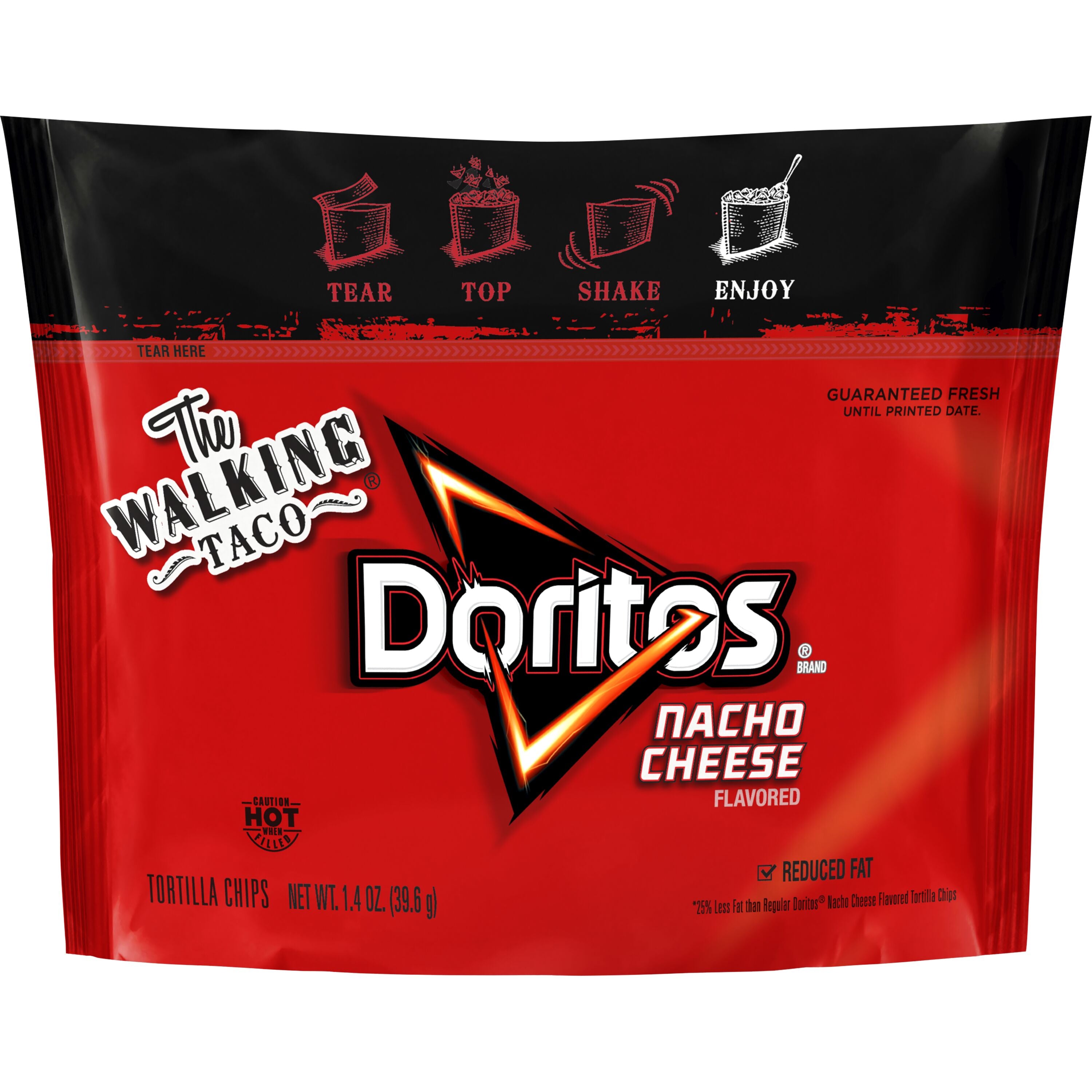 Doritos Nacho Reduced Fat Tortilla Chips-1.4 oz.-44/Case MPN ...