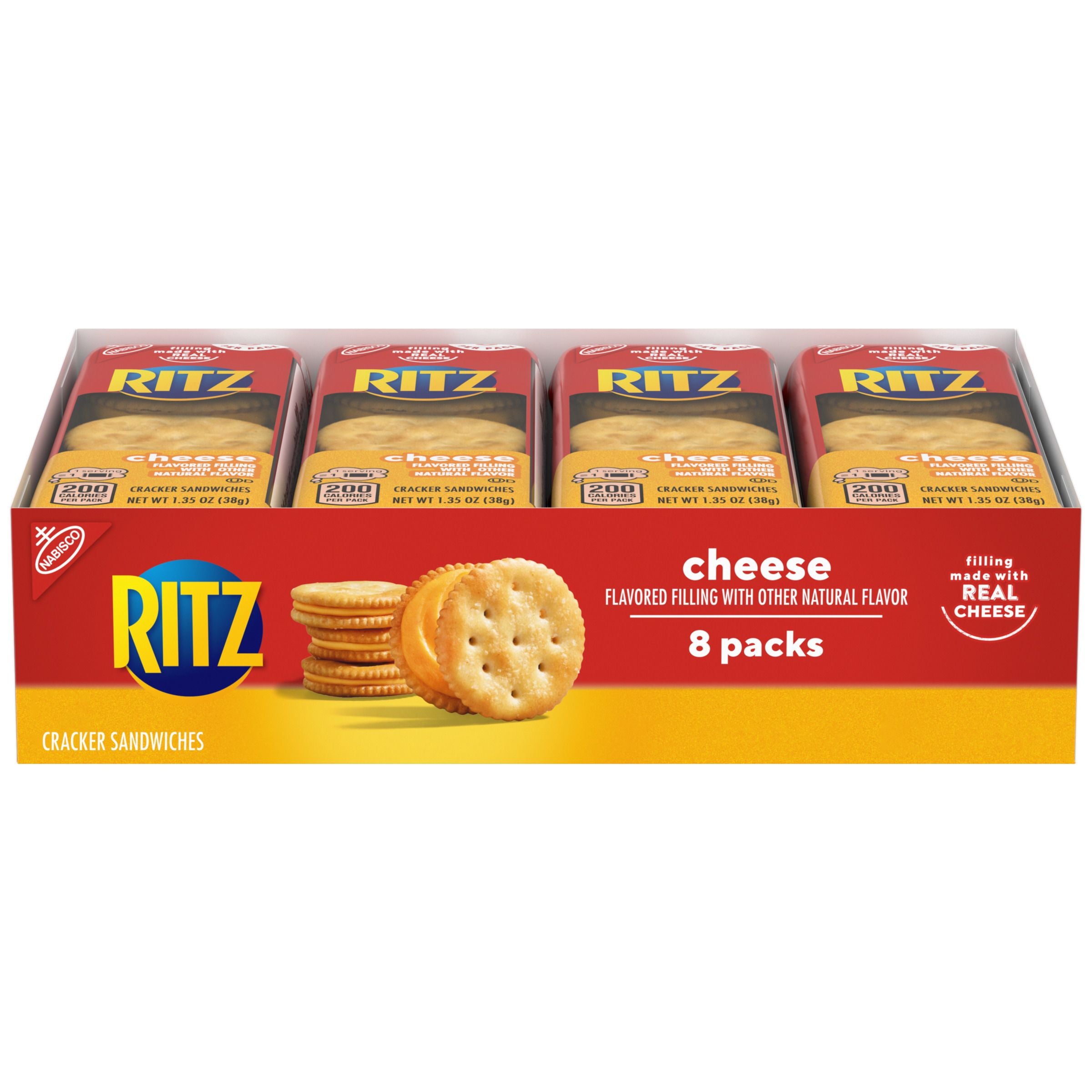 Ritz Cheese Sandwich-1.35 oz.-8/Pack-14/Case MPN# 10044000882119 ...