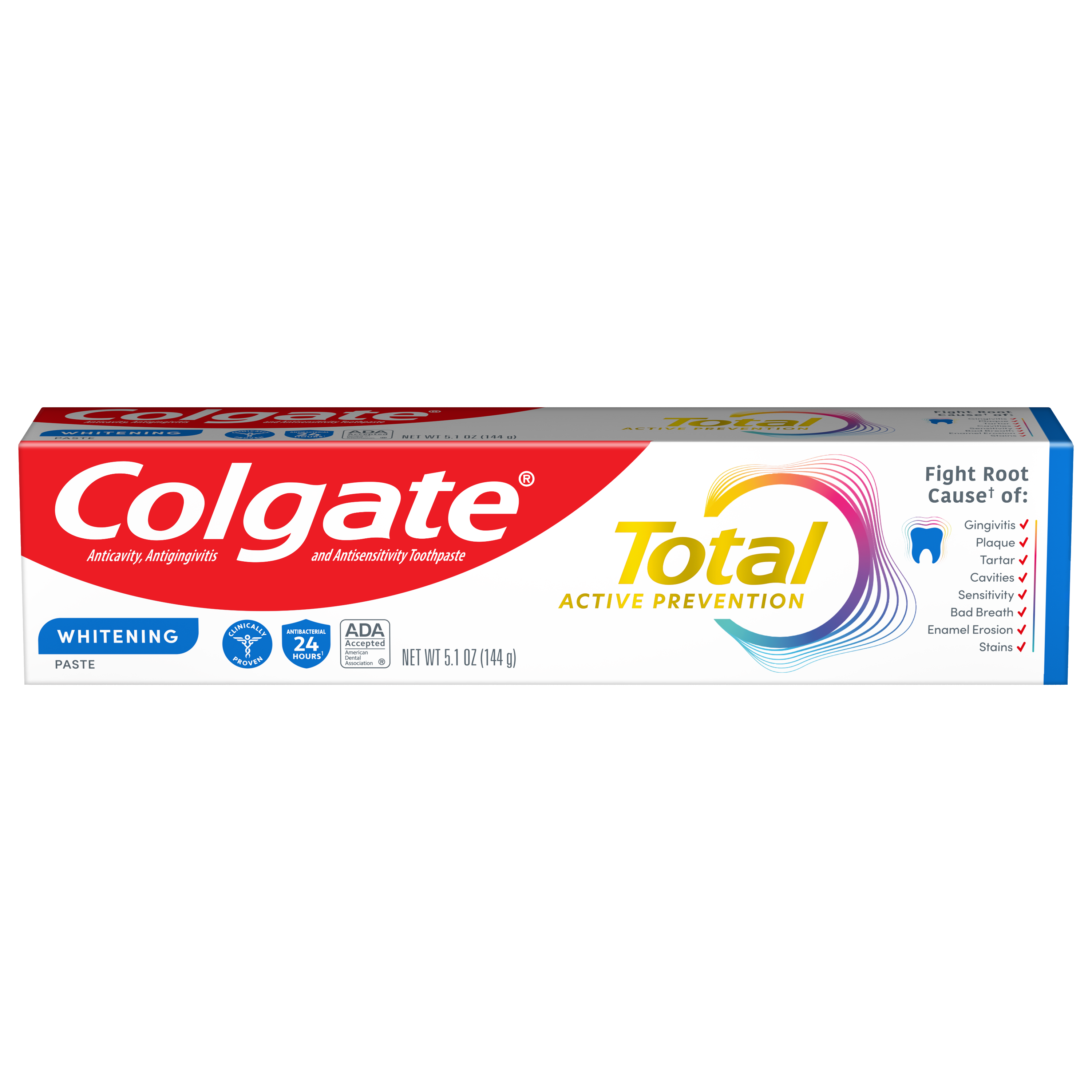 Colgate Total Whitening Toothpaste-5.1 oz.-6/Box-4/Case MPN# 61046054 ...