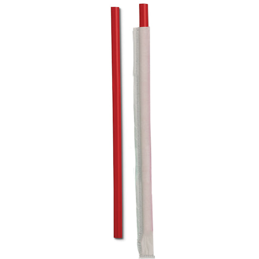 D & W Fine Pack 10.25 Inch Tall Giant Individually Wrapped Red Straw ...
