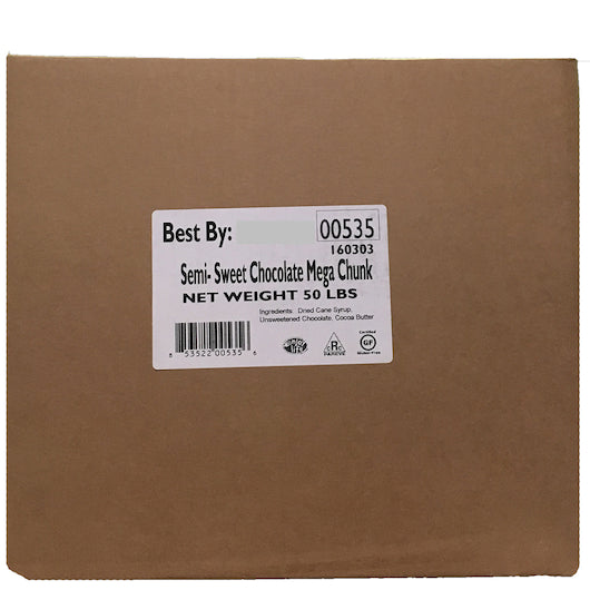 Enjoy Life Mega Chunks Semi-Sweet-50 lb.-1/Case MPN# F00535W – Round ...