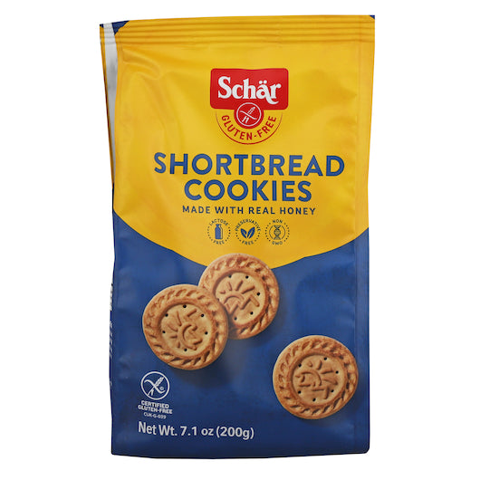Schar Gluten Free Shortbread Cookies-7 oz.-12/Case | Dr. Schar – Round ...