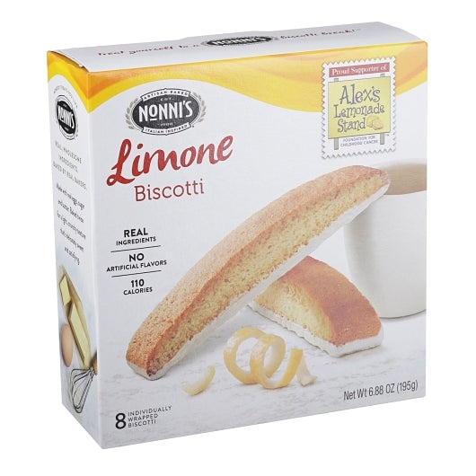 Nonni's Food Company Nonni's Limone Biscotti 6/6.88 Oz. | Round Eye Supply