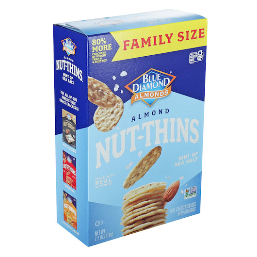 Nut Thins Hint Of Sea Salt-7.7 oz.-6/Case | Blue Diamond Growers ...