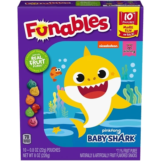 Ferrara Baby Shark Fruit Snacks-4 lb.-8/Case MPN# 05571 – Round Eye Supply