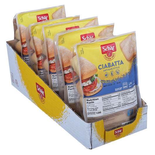 Schar Ciabatta Rolls-7 oz.-5/Case MPN# 1100030400 – Round Eye Supply