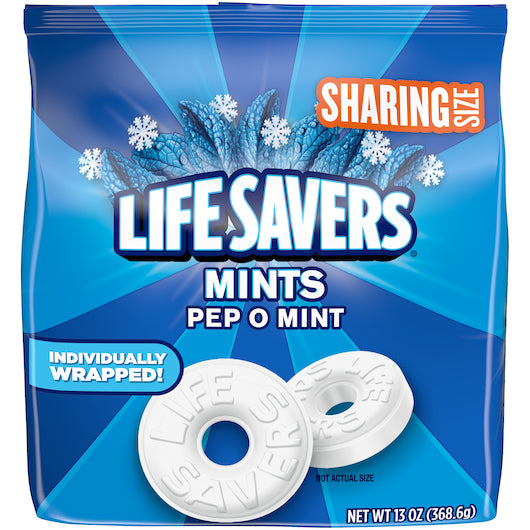 Lifesavers Pep-O-Mint Stand Up Pouch-13 oz.-6/Case MPN# 431689 – Round ...