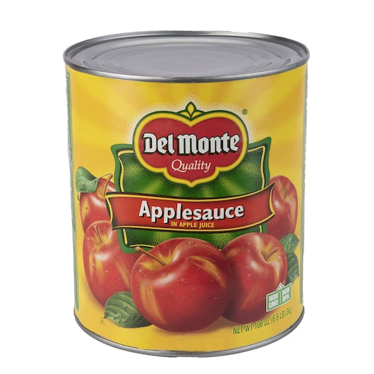 Del Monte Applesauce Blended With Apple Juice-106 oz.-6/Case MPN ...