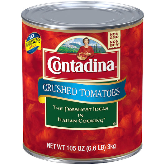 Del Monte Contadina Tomato Crushed-6.56 lb.-6/Case MPN# 2005141 – Round ...