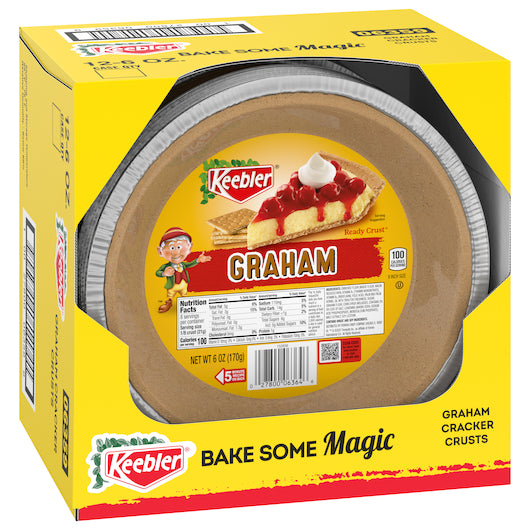 Keebler- Crusts Graham Cracker Pie Crust Tins-6 oz.-24/Case MPN# 06359 ...