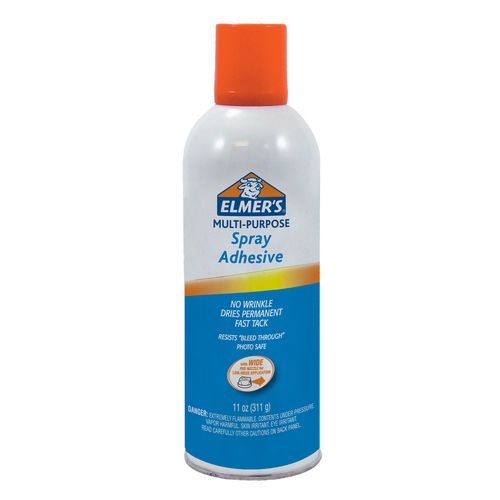Elmer's Multi-purpose Spray Adhesive 11 Oz Dries Clear 6/Case MPN# E451 ...