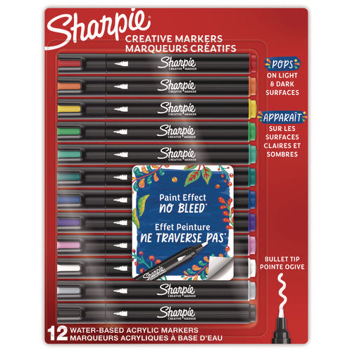 Sharpie Creative Markers Medium Bullet Tip Assorted Colors 12/pack MPN ...