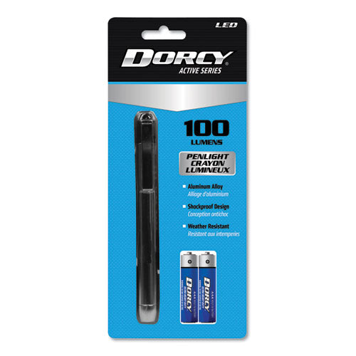 DORCY® 100 Lumen Led Penlight, 2 Aaa Batteries (included), Silver ...
