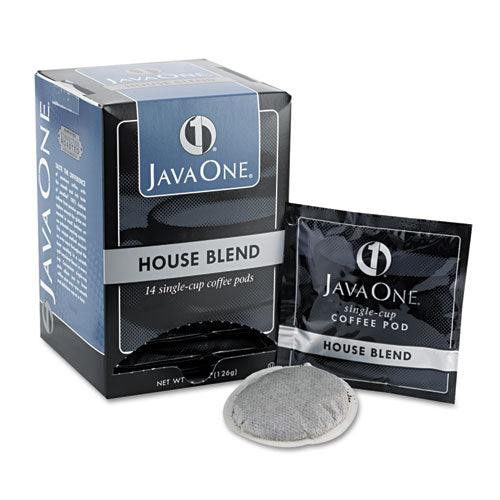 Java One® Coffee Pods, House Blend, Single Cup, 14/box | Round Eye Supply