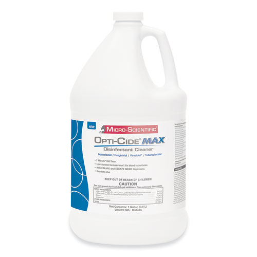 Opti-Cide® Max Disinfectant Cleaner, 1 Gal Bottle, 4/carton | Round Eye ...