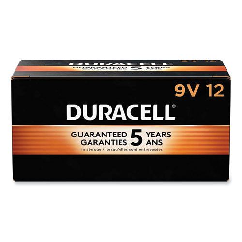 Duracell® Coppertop Alkaline 9v Batteries, 12/box | Round Eye Supply