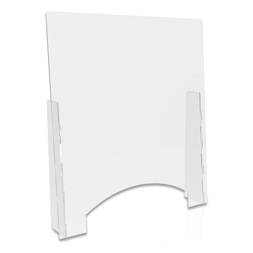 deflecto® Counter Top Barrier With Pass Thru, 31.75" X 6" X 36 ...