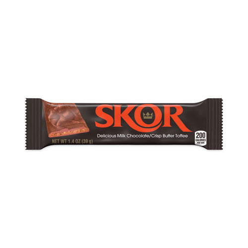 SKOR Candy Bar, 1.4 Oz Bar, 18/box, Ships In 1-3 Business Days | Round ...