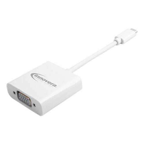 Innovera® Usb Type-c Vga Adapter, Usb-c/vga, 0.65 Ft, White | Round Eye ...