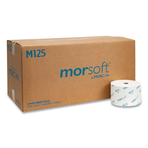 Morcon Tissue Small Core Bath Tissue, Septic Safe, 1-ply, White, 2,500 ...