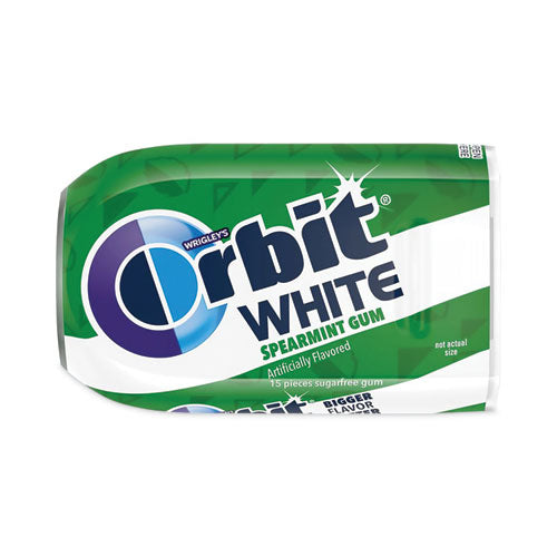 Orbit® White Sugar-free Gum, Spearmint, 15 Pieces/pack, 9 Packs/box ...