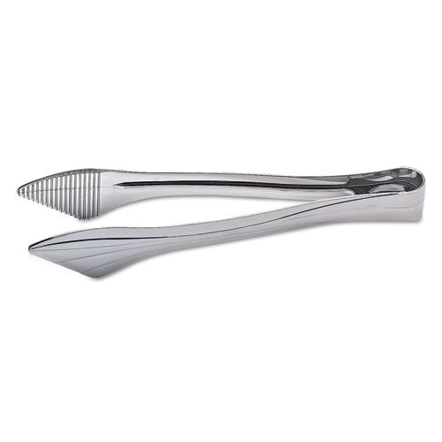 WNA Reflections Heavyweight Plastic Utensils, Serving Tongs, Silver ...