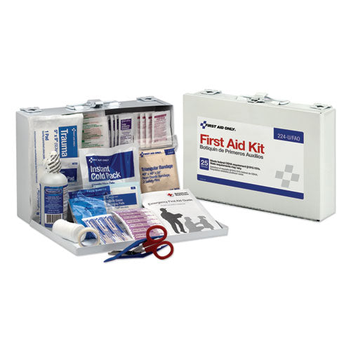 First Aid Only™ First Aid Kit For 25 People, 104 Pieces, Osha Compliant ...