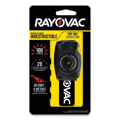 Rayovac® Virtually Indestructible Led Headlight, 3 Aaa Batteries ...