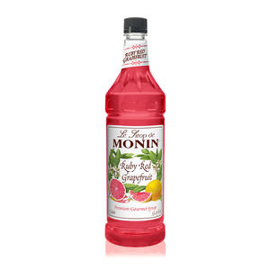 Monin Monin Ruby Red Grapefruit PET Syrup 1 ltr. 4/ct. | Round Eye Supply
