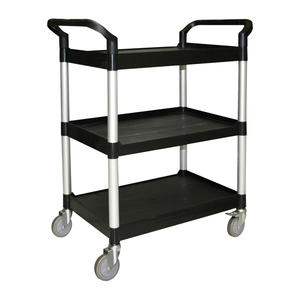 Thunder Group Bus Cart 3 Tier Black 1/ea. | Round Eye Supply