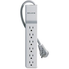 Belkin® Home/office Surge Protector With Rotating Plug, 6 Ac Outlets, 8 ...