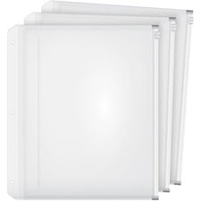 Cardinal® Expanding Zipper Binder Pockets, 8.5 X 11, Clear, 3/pack ...