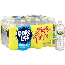 Pure Life Pure Life Purified Bottled Water - 16.91 fl oz (500 mL ...