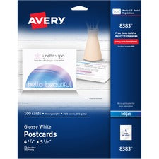 Avery® Photo-quality Printable Postcards, Inkjet, 74 Lb, 4.25 X 5.5 ...