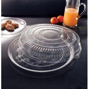 Deli Mate Deli Mate 18" Round Tray Deli Mate & Dome Lid Pet Black 25 ...